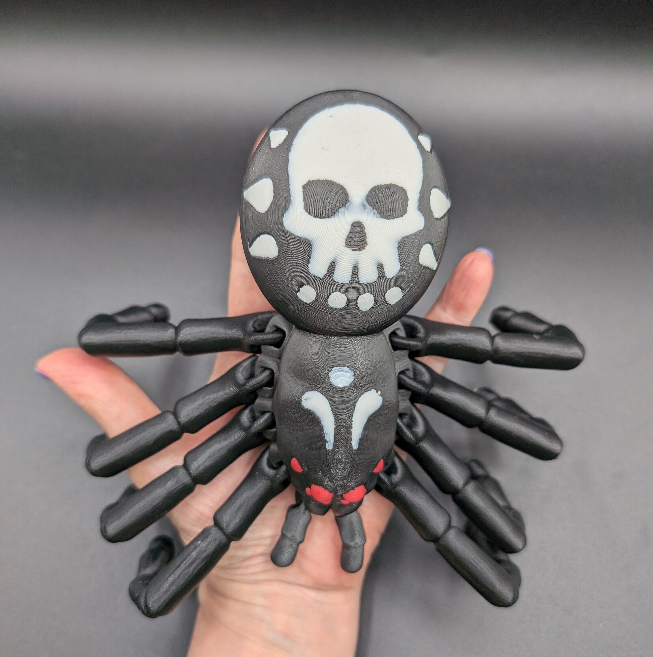 Scary Articulated Halloween Skull Tarantula – Area51 3D