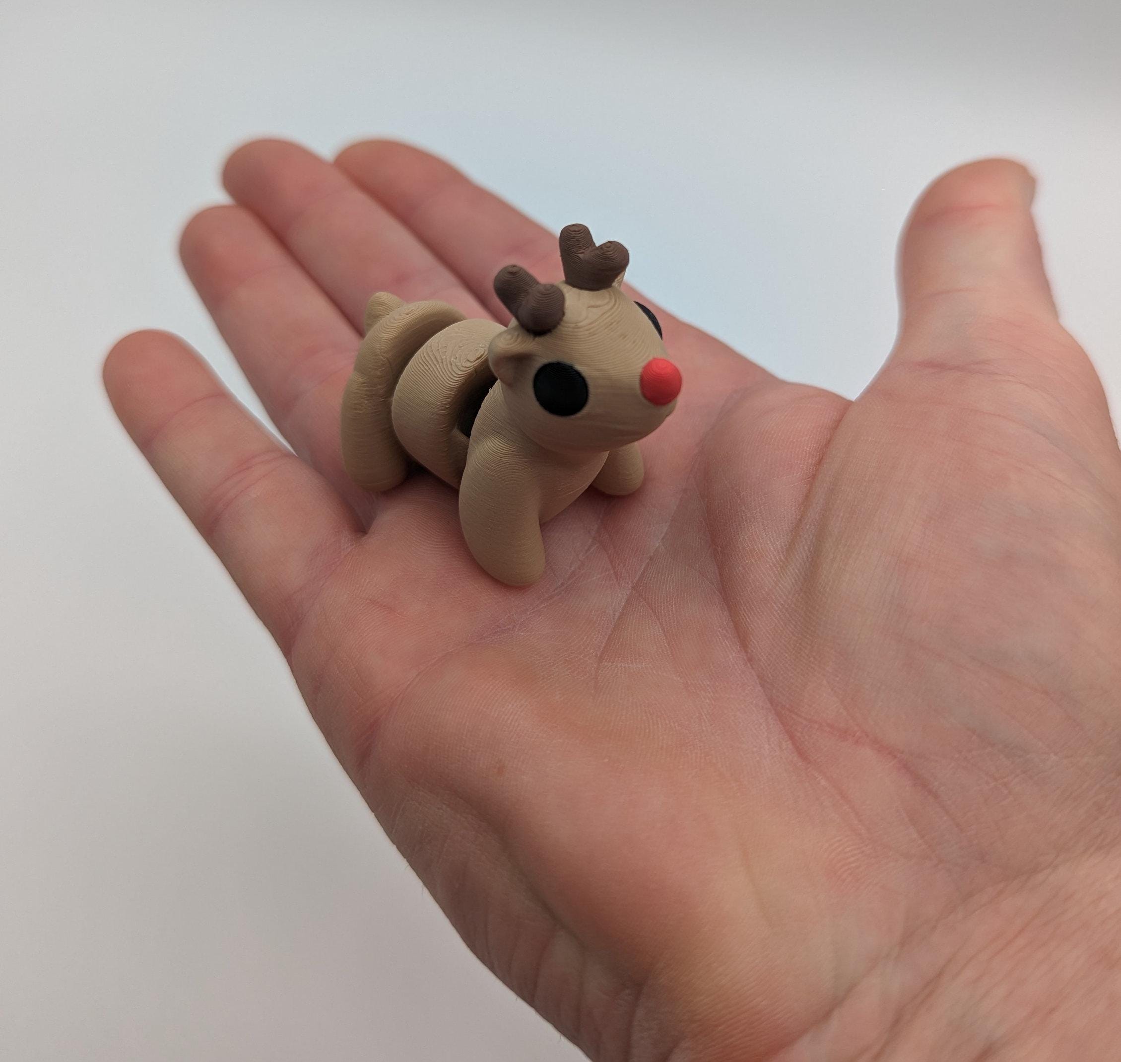Reindeer Articulated 3D Printed Baby Reindeer Cute Fidget Toy Fidget T ...